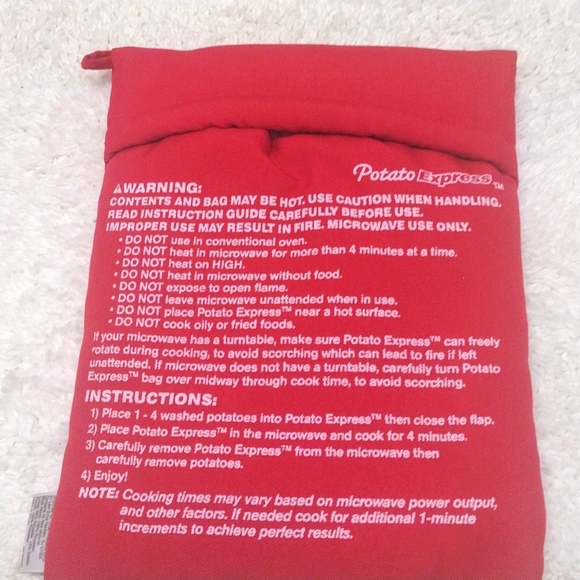 Potato Express | Storage & Organization | Potato Express Red Bag | Poshmark